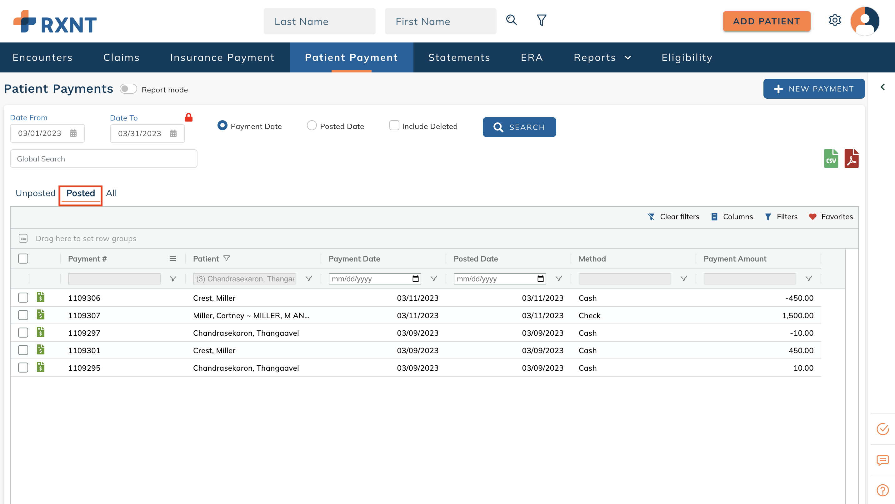 Payment Reversal – RXNT Client Resolution Center