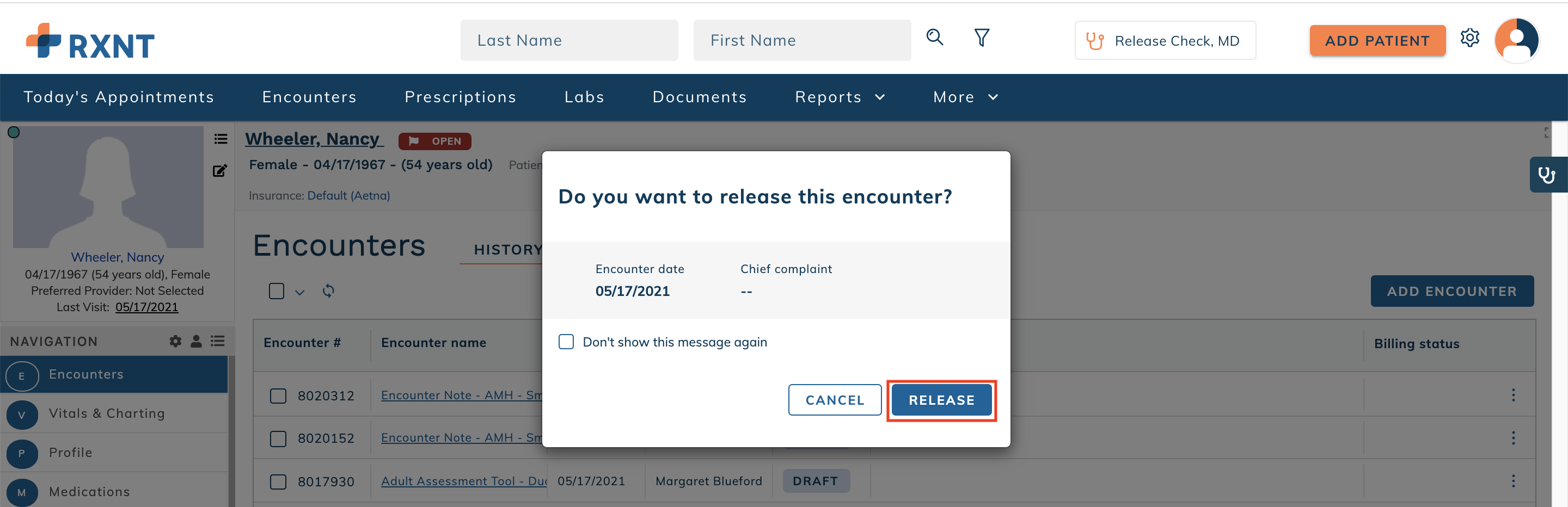 Complete, Sign, and Release Encounters – RXNT Help Center