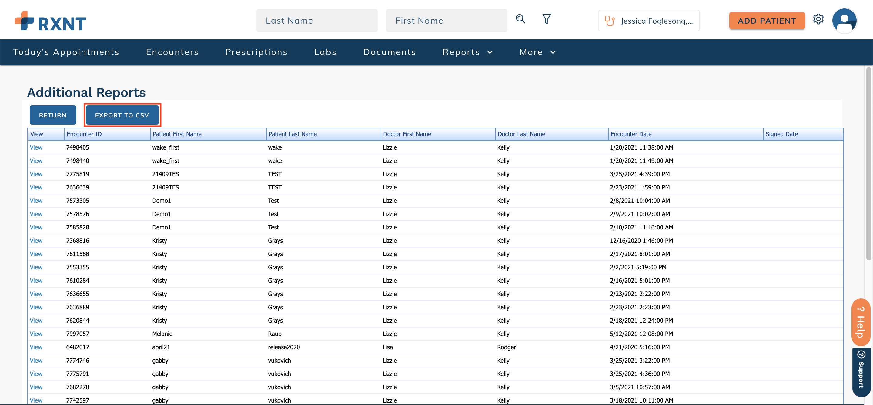 EHR Reports – RXNT Help Center