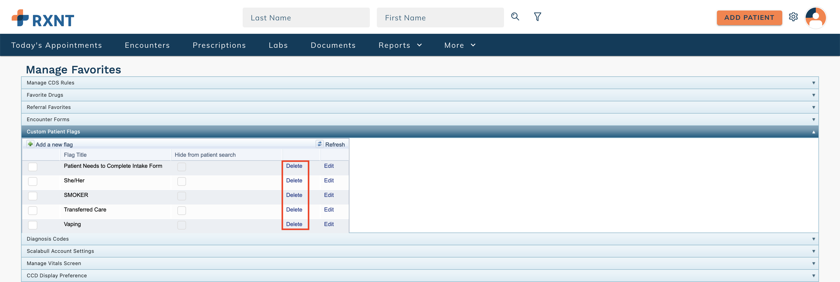 Patient Flags – RXNT Help Center
