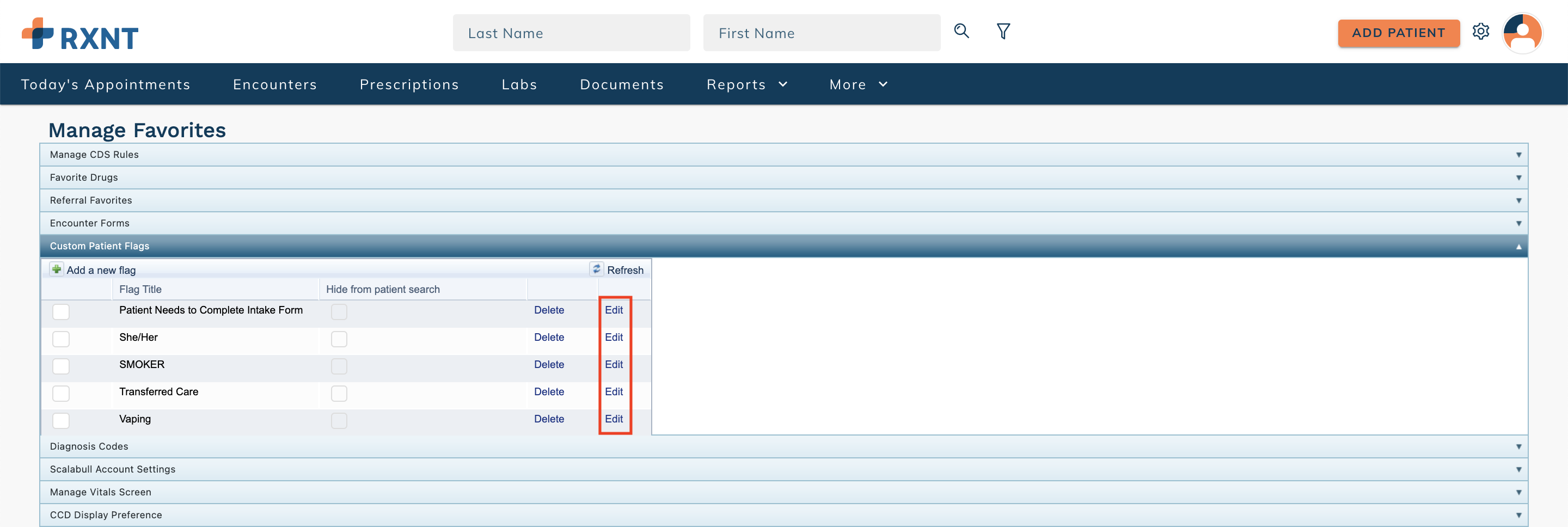 Patient Flags – RXNT Help Center