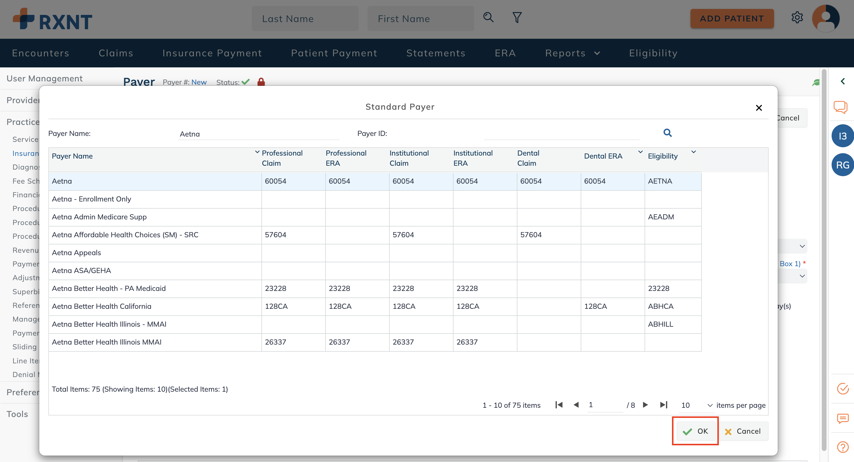 Add or Update Insurance Companies – RXNT Help Center