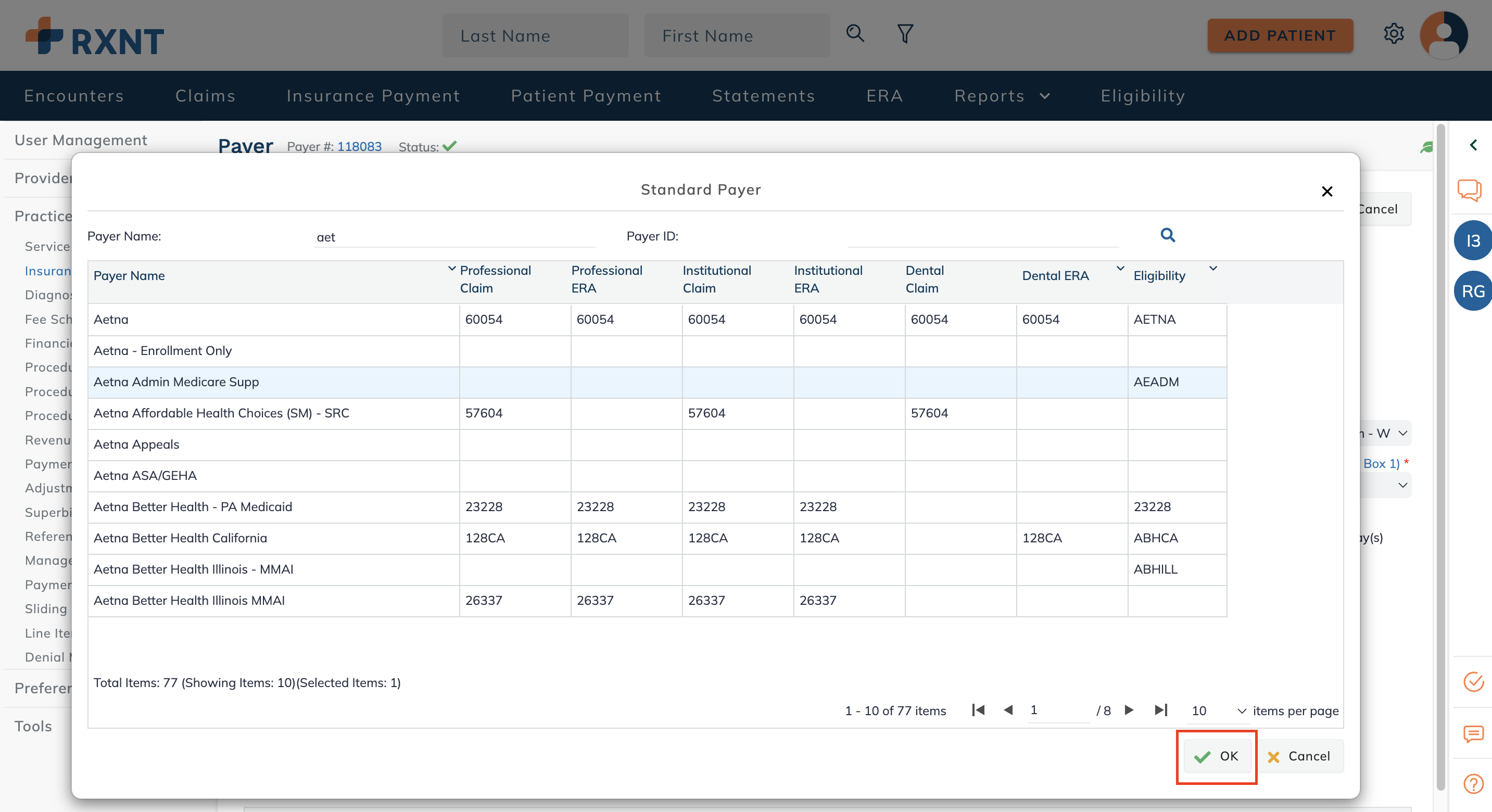 Add or Update Insurance Companies – RXNT Help Center