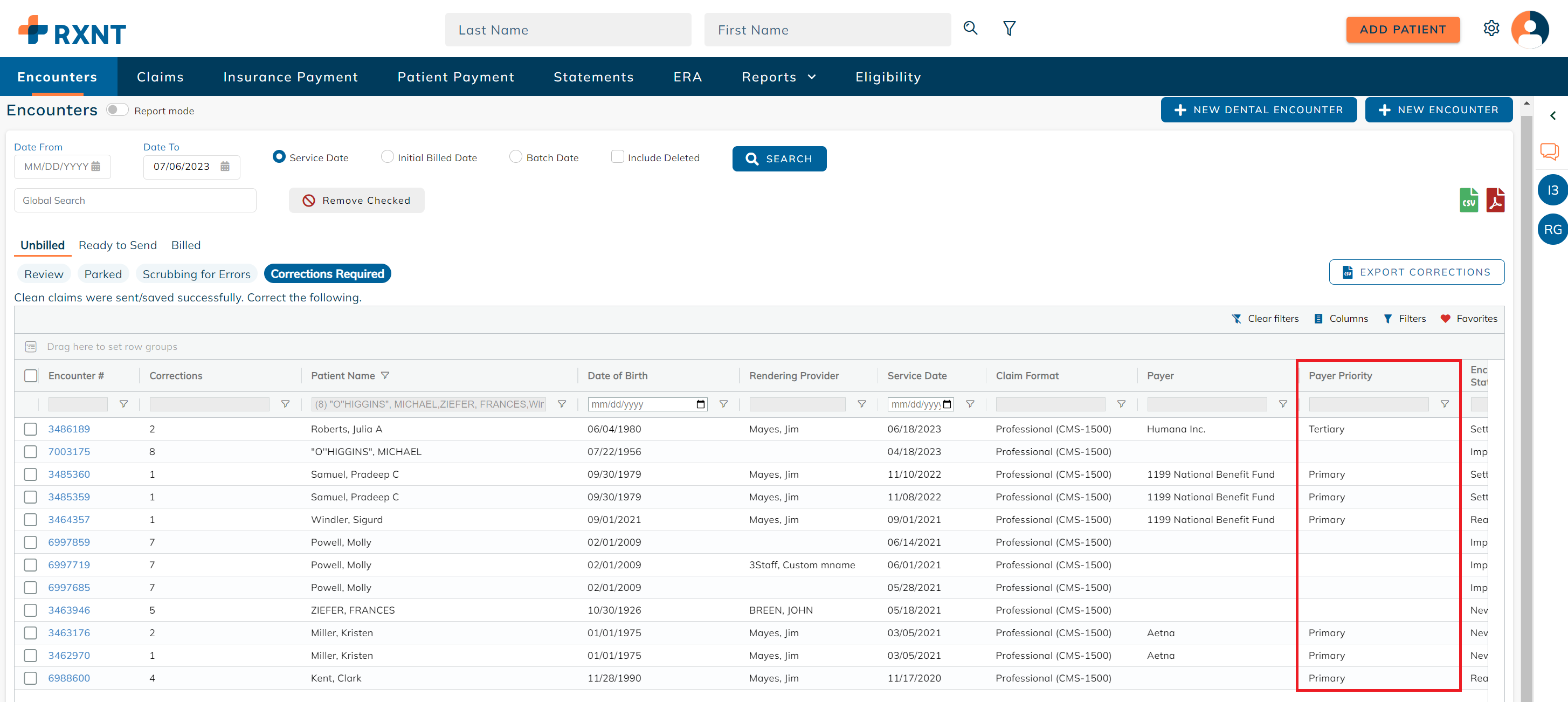 Claim Scrubbing – RXNT Client Resolution Center