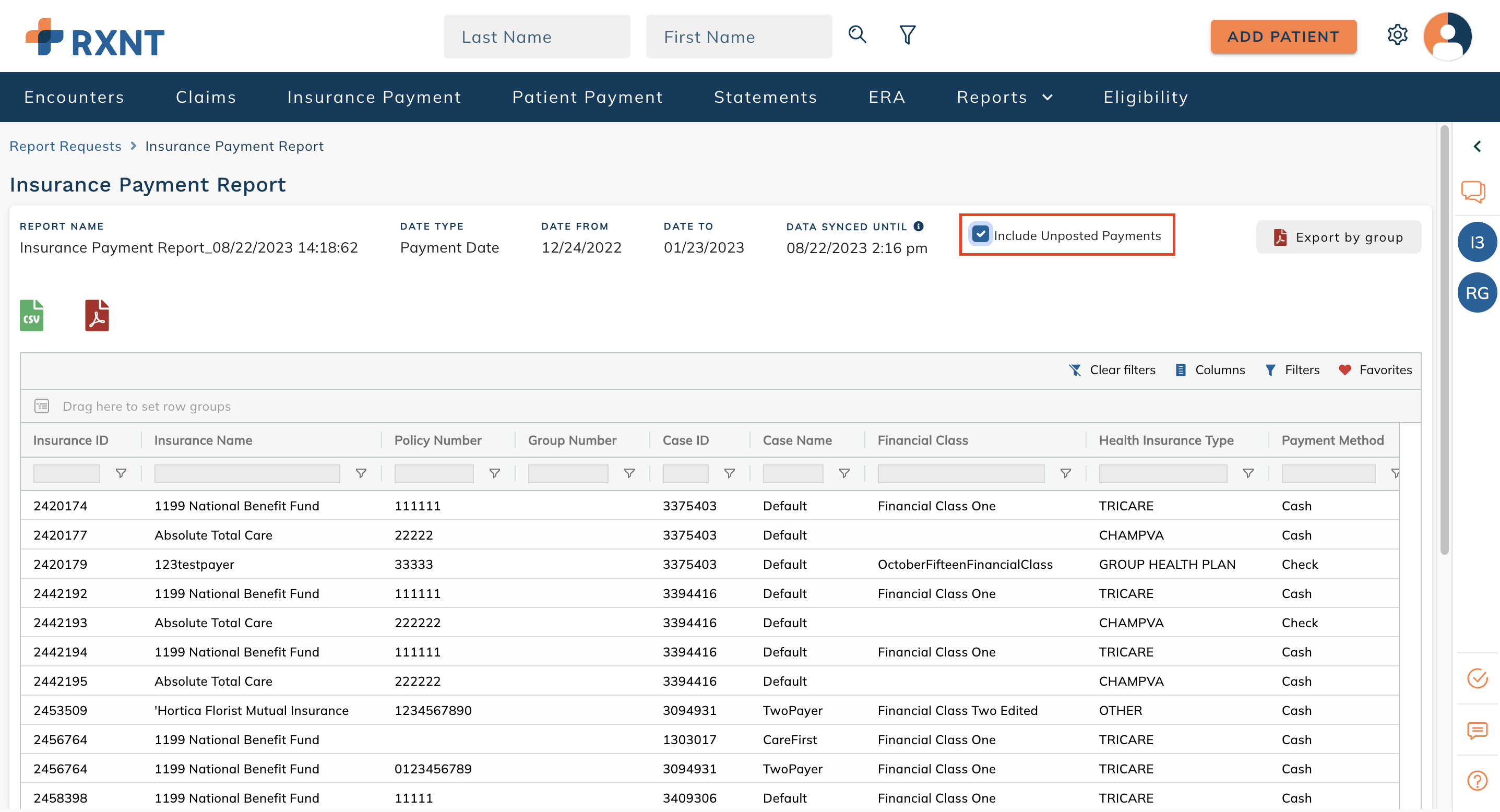 Run Billing Reports - Custom Report Module – RXNT Help Center