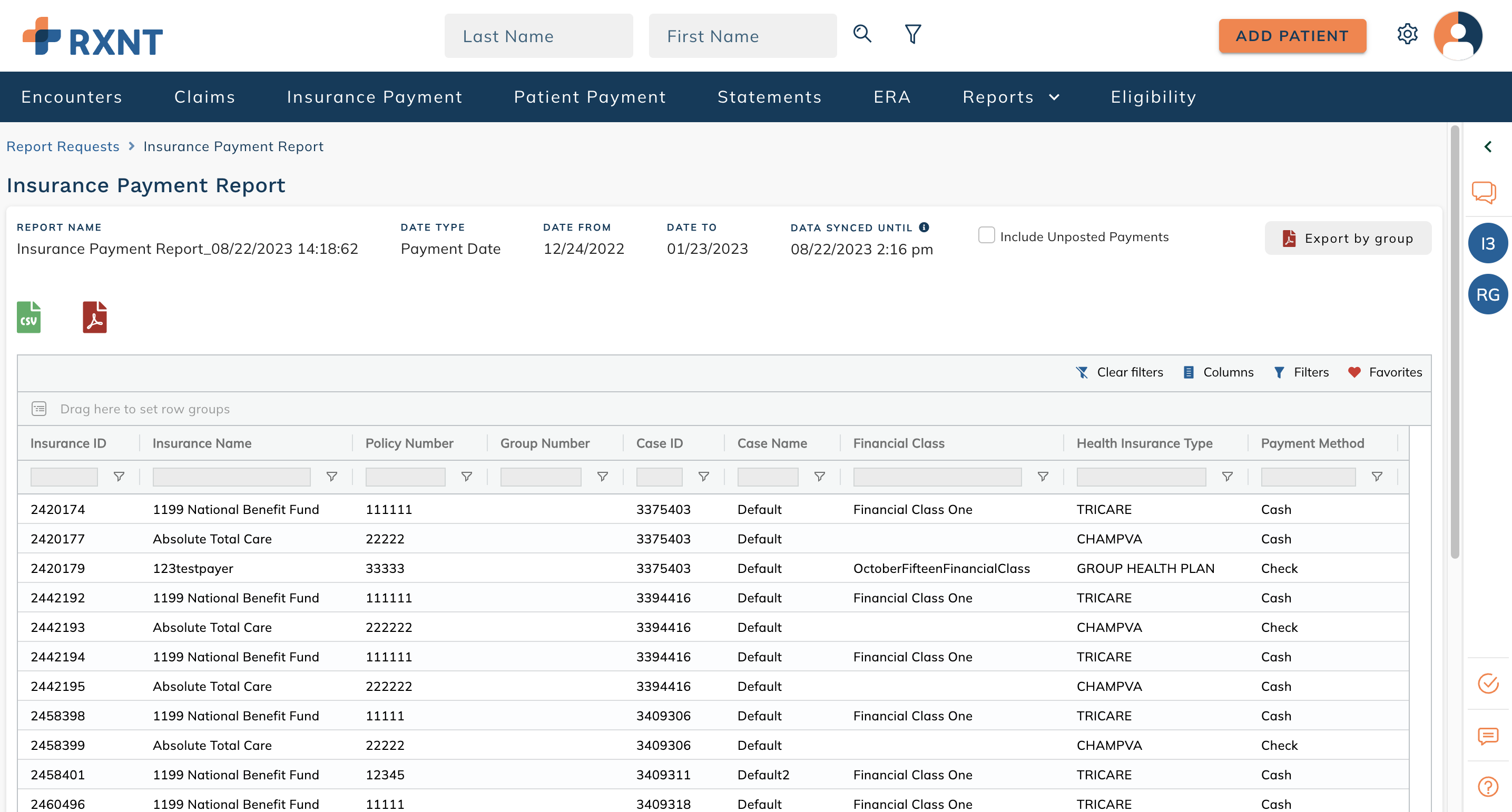 Run Billing Reports - Custom Report Module – RXNT Help Center
