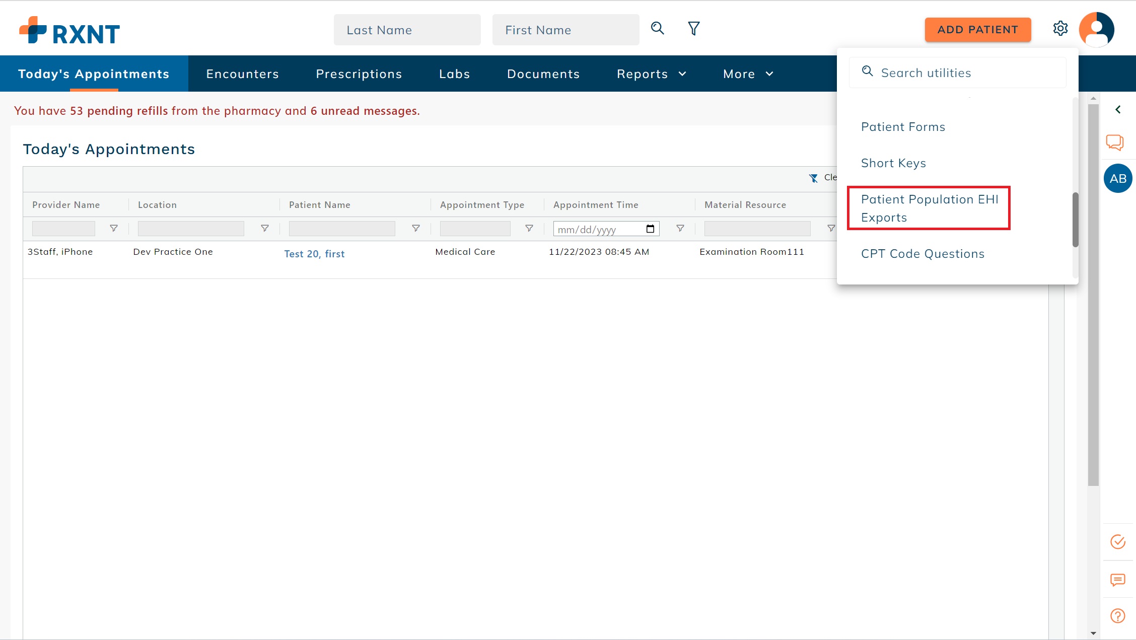 Electronic Health Information Export Guide – RXNT Help Center