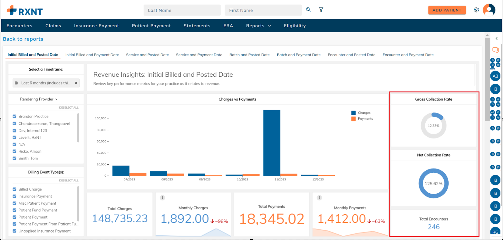 Advanced Reporting - Revenue Insights – RXNT Help Center