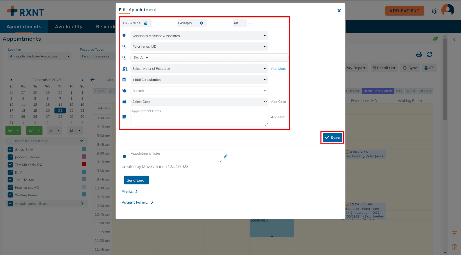 Appointment Management – RXNT Help Center