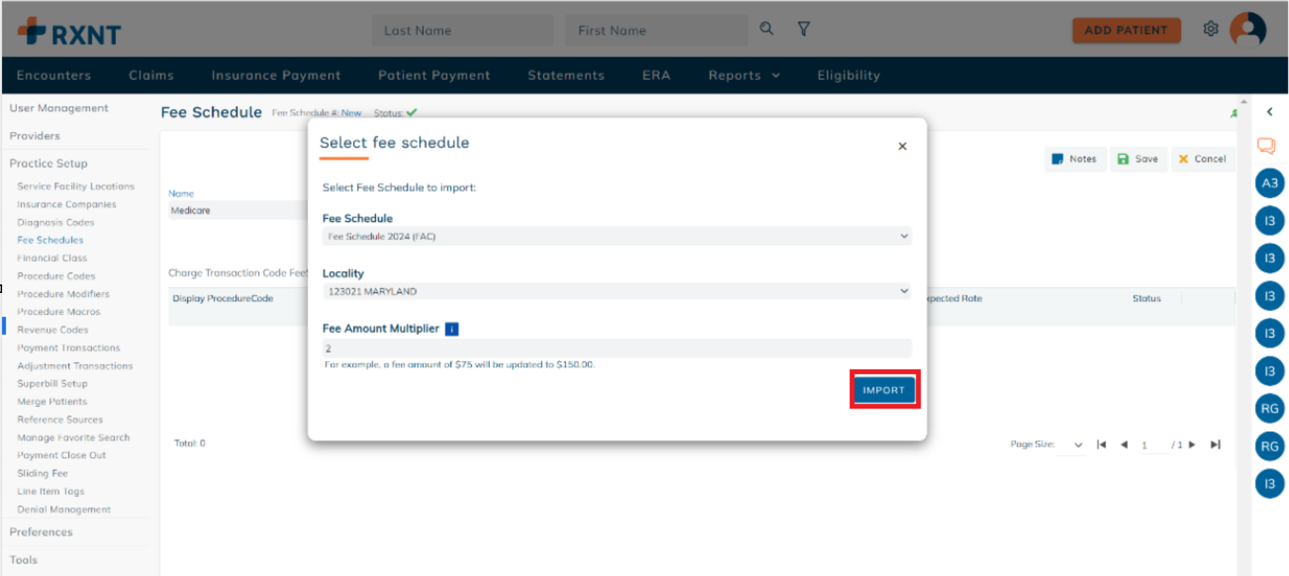 CMS Medicare Fee Schedule RXNT Help Center