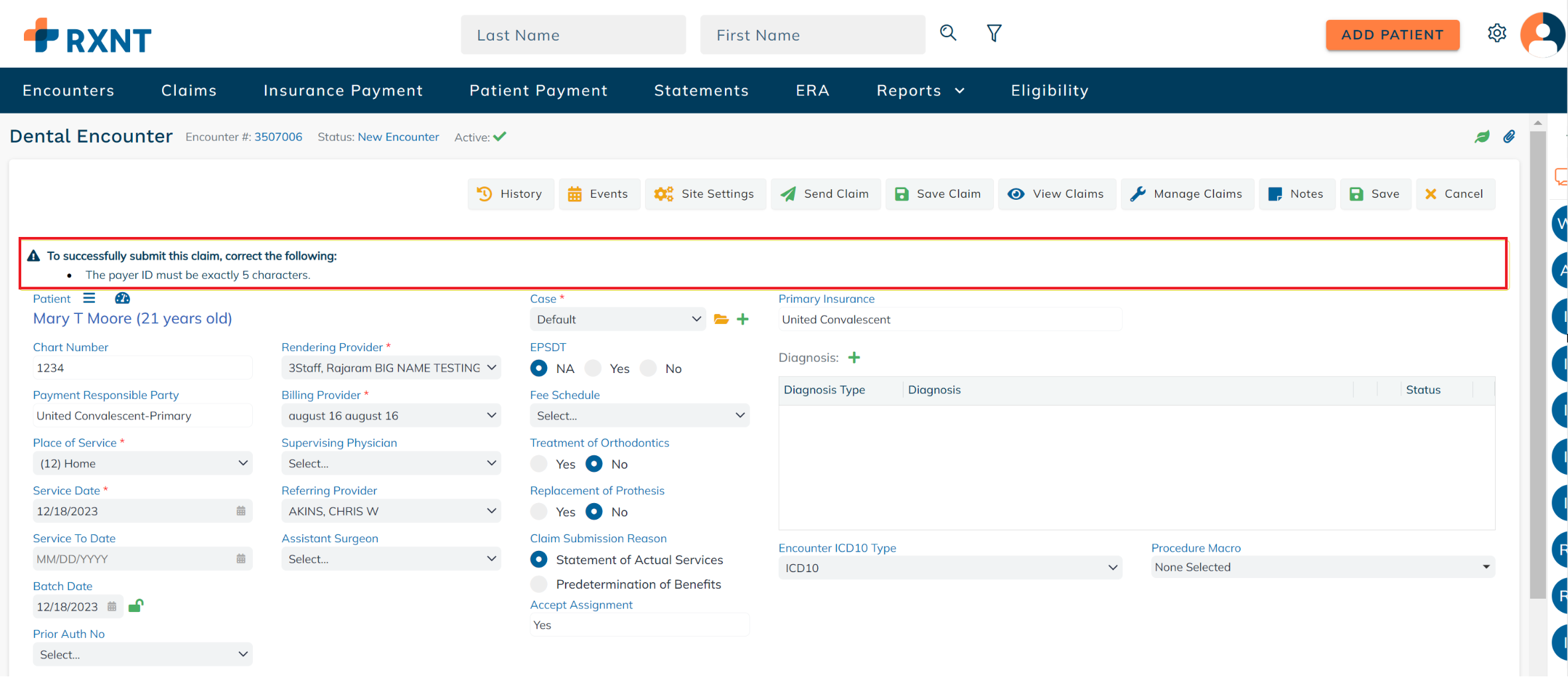 Claim Scrubbing – RXNT Help Center