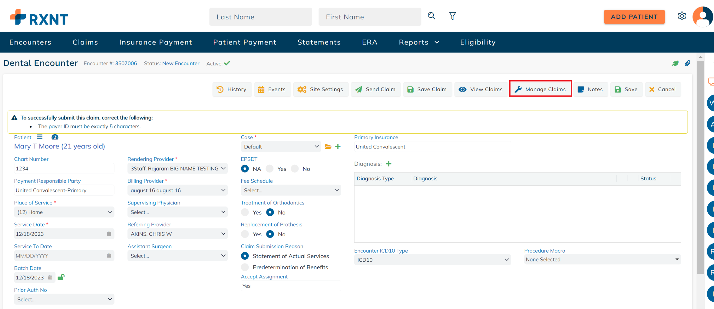 Claim Scrubbing – RXNT Help Center