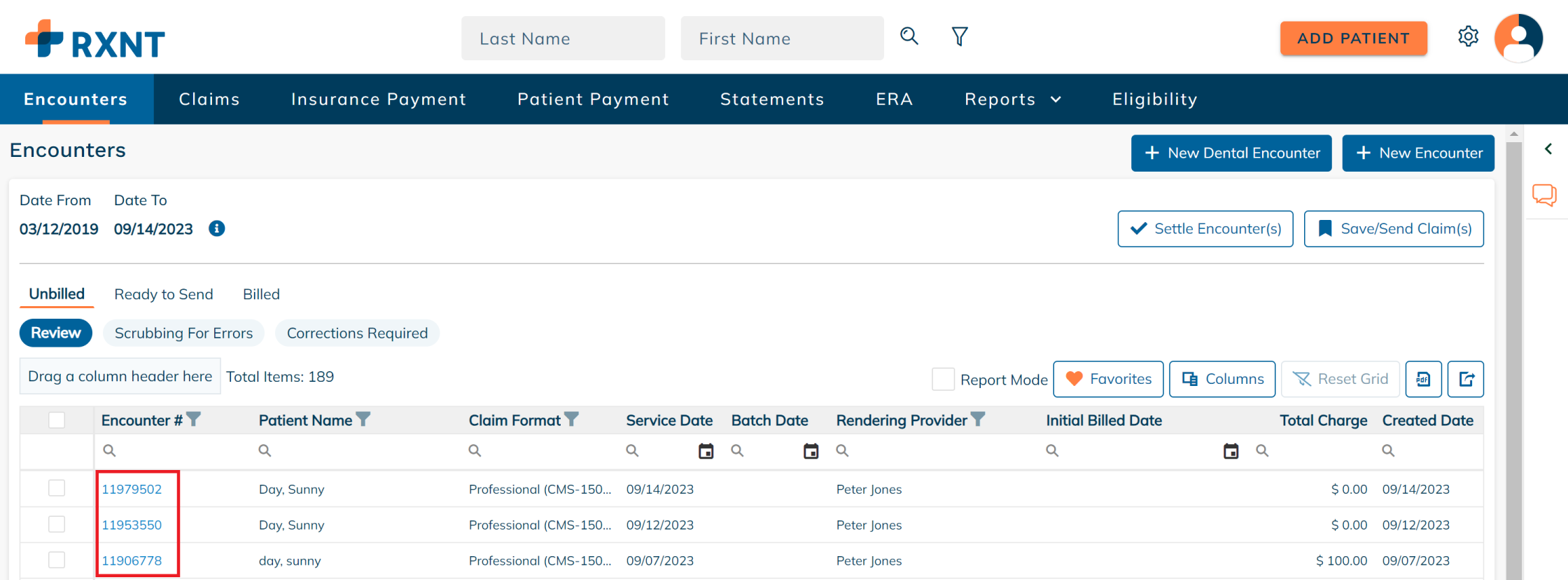 Edit & Resubmit Claim Information – RXNT Help Center