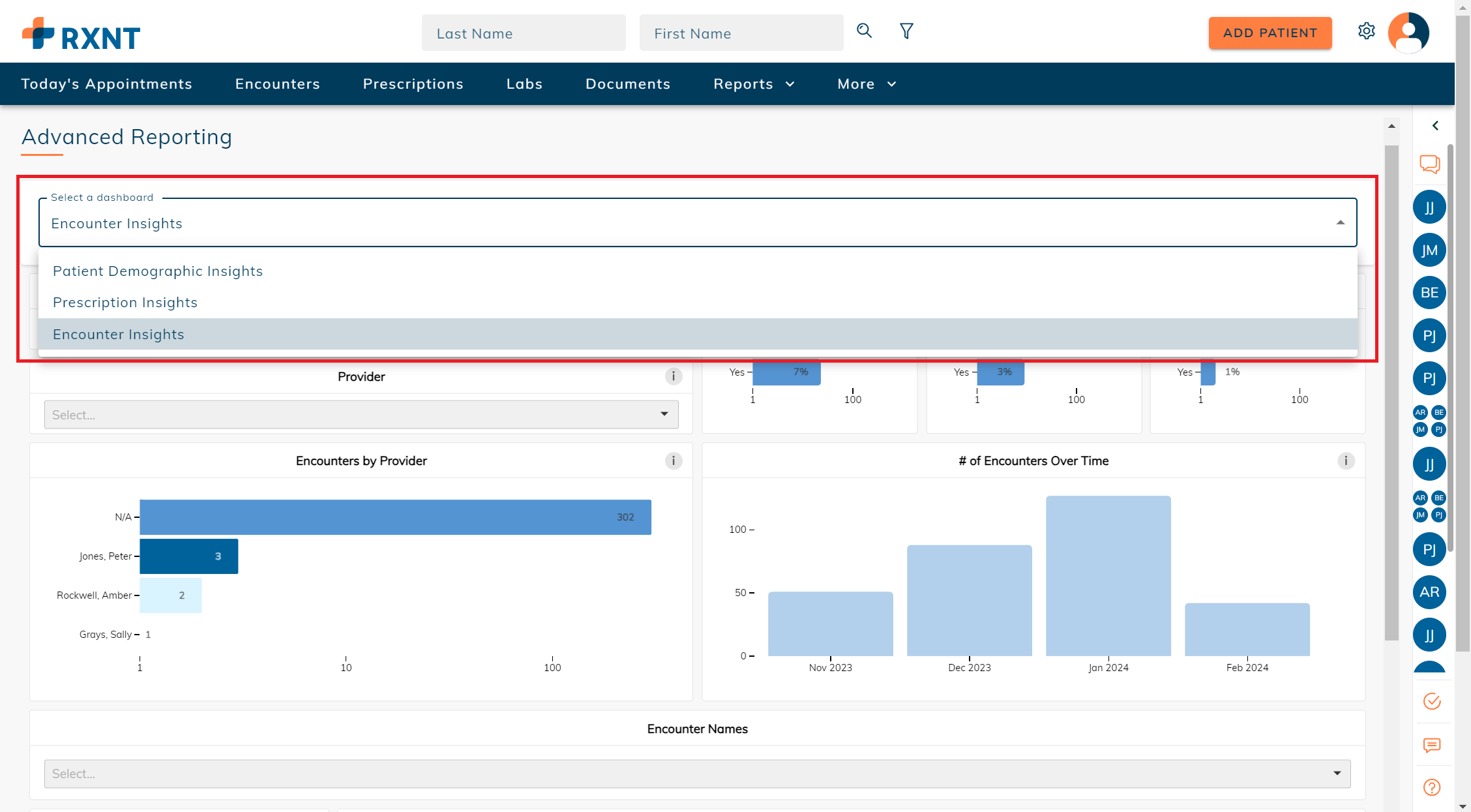 Advanced Reporting - Encounter Insights – RXNT Help Center
