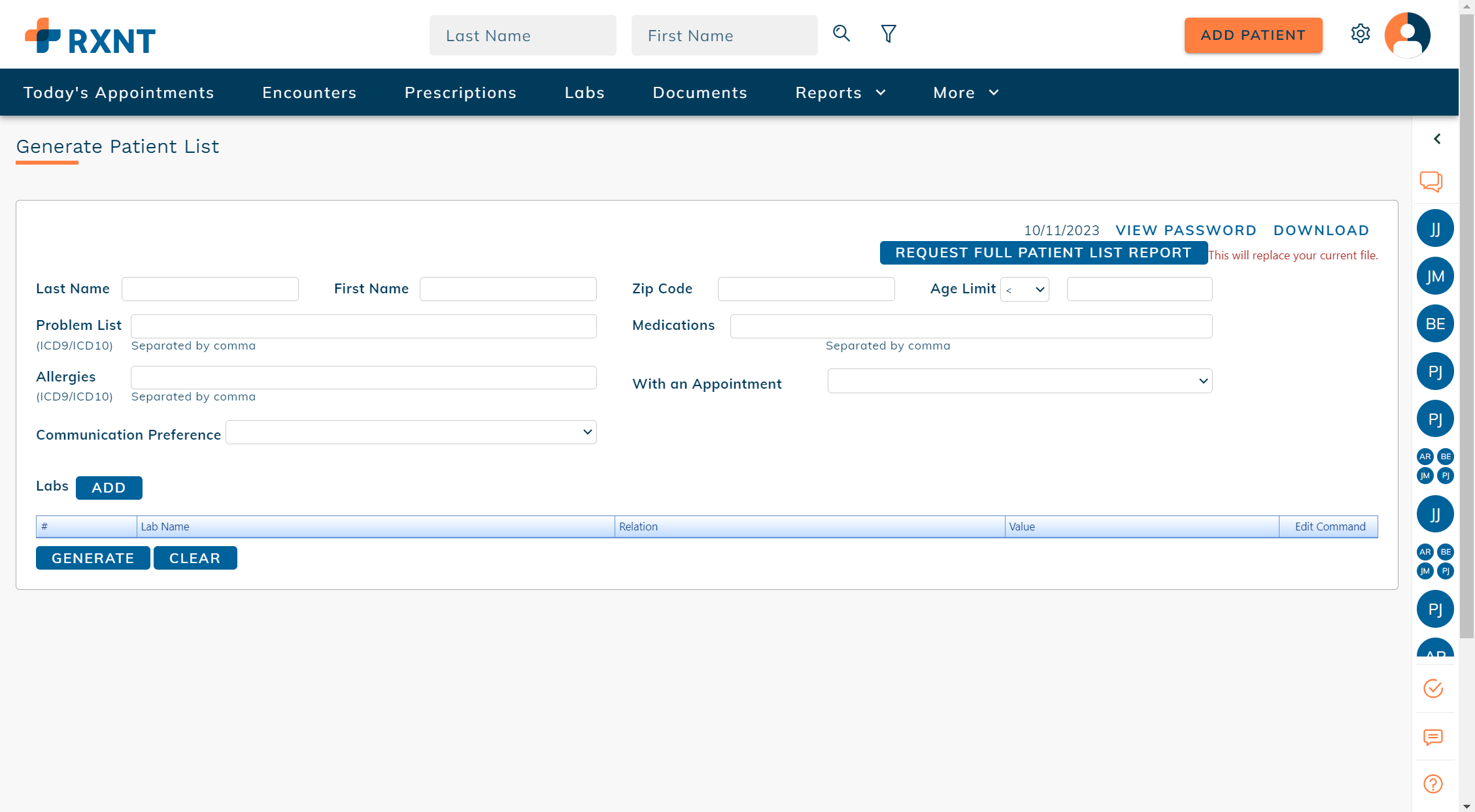 EHR Reports – RXNT Help Center
