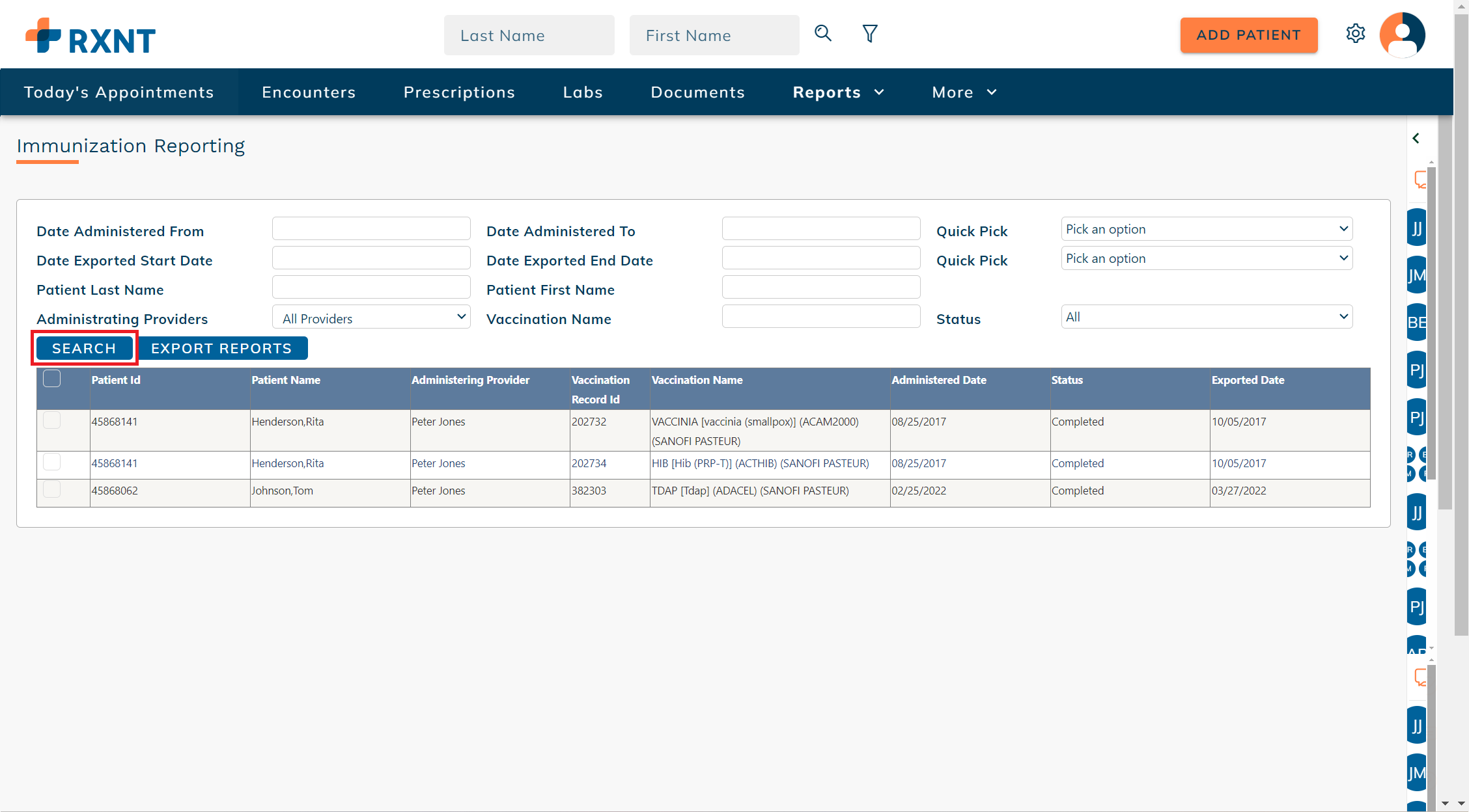 EHR Reports – RXNT Help Center