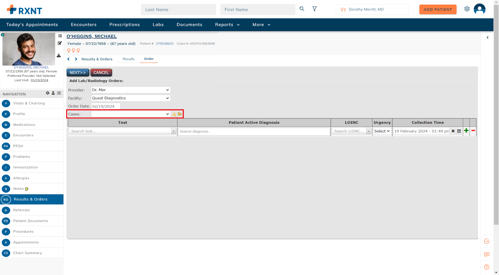 Order Labs and Imaging – RXNT Help Center