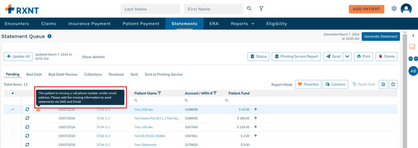 Company Billing Preferences – RXNT Help Center