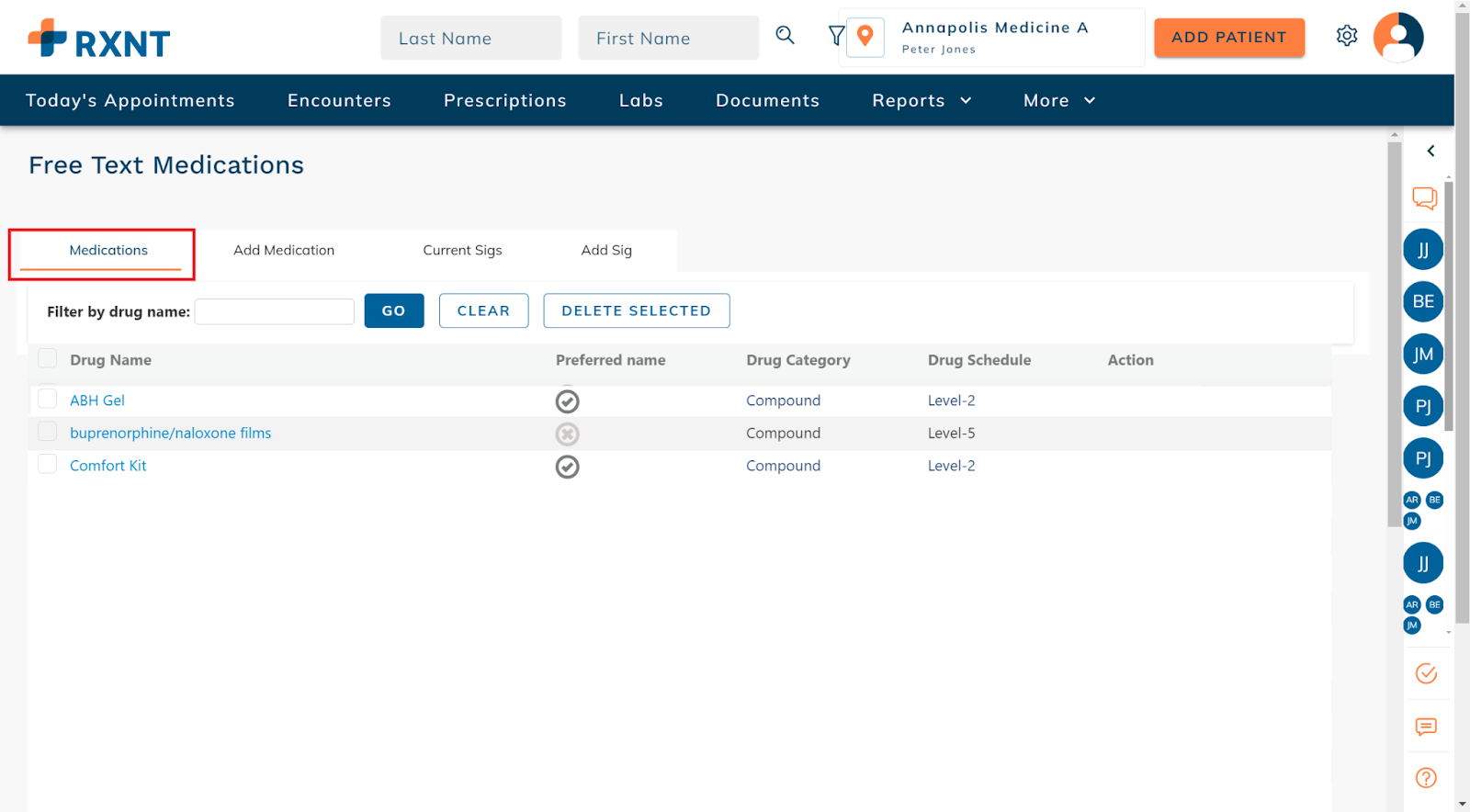 Medication Management – RXNT Help Center