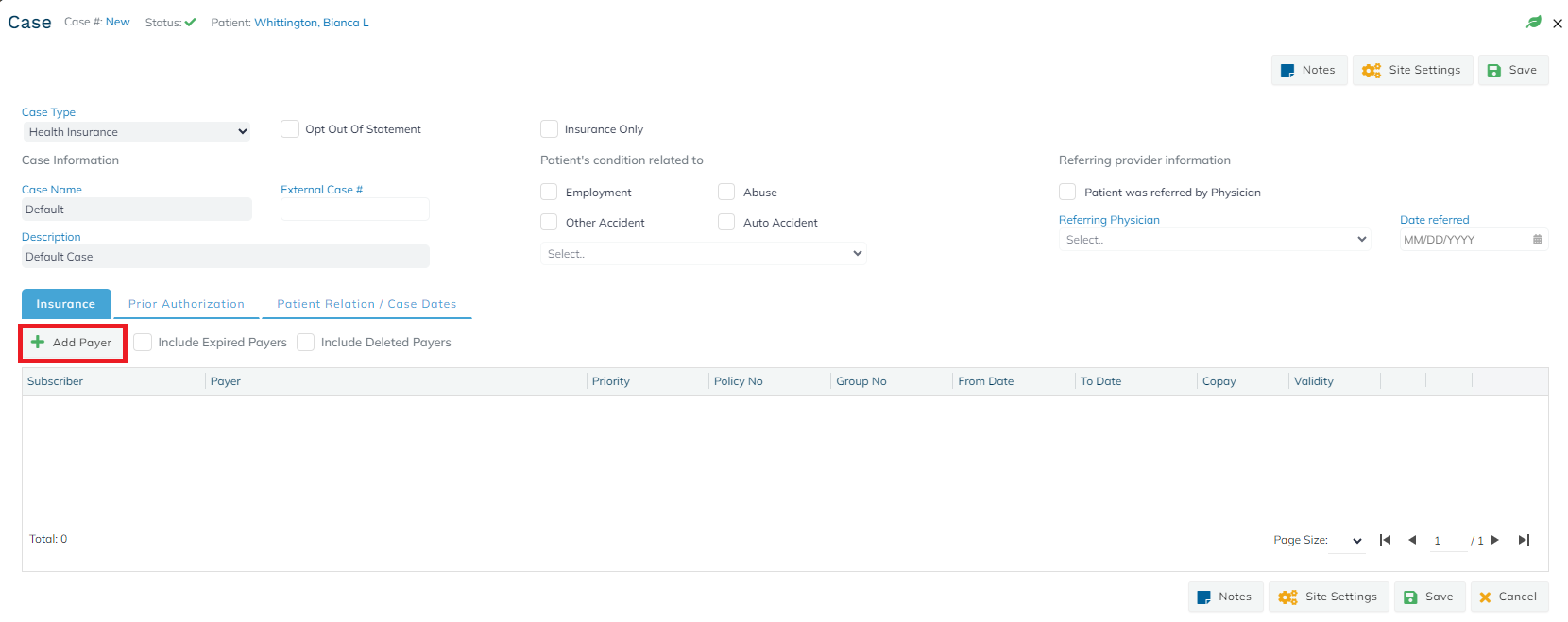 Create a Patient Case – RXNT Help Center