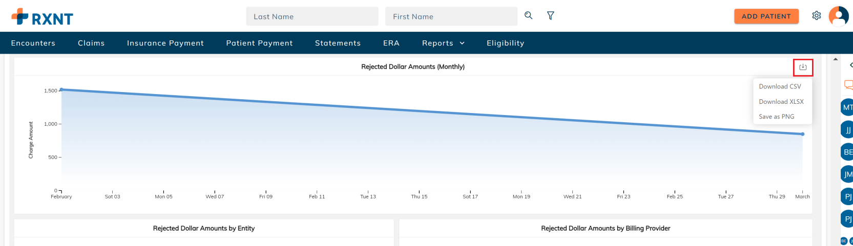 Advanced Reporting - Rejection Insights – RXNT Help Center