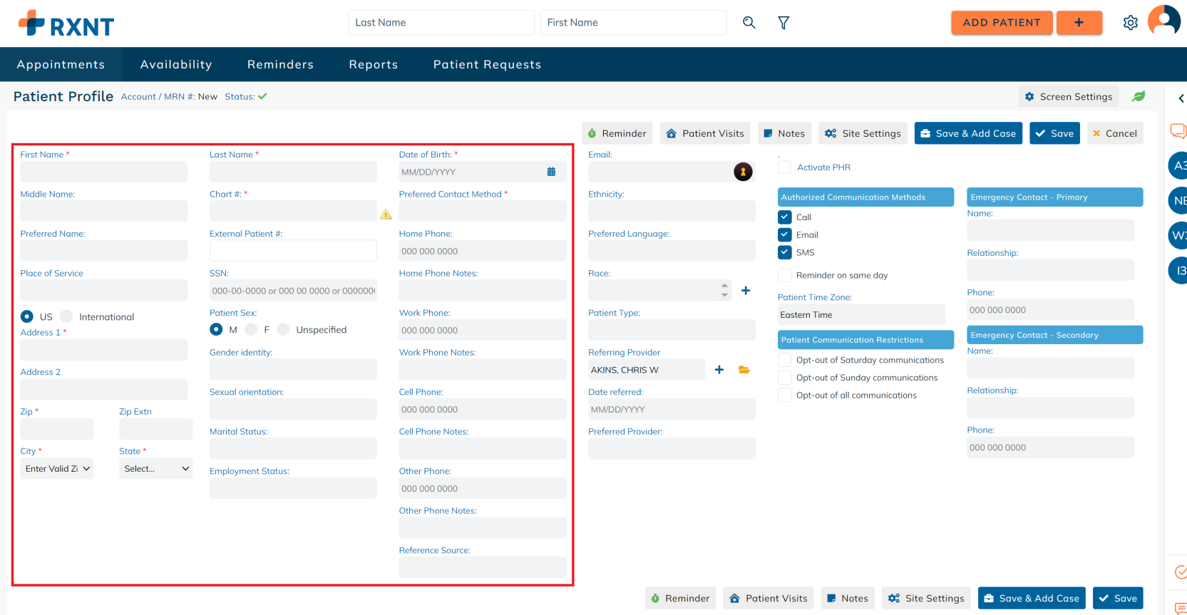 Add and Search Patients using all RXNT Solutions – RXNT Help Center