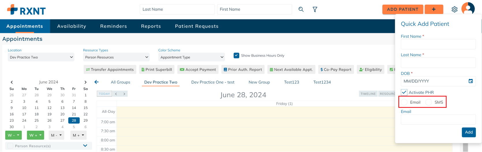 Add and Search Patients using all RXNT Solutions – RXNT Help Center
