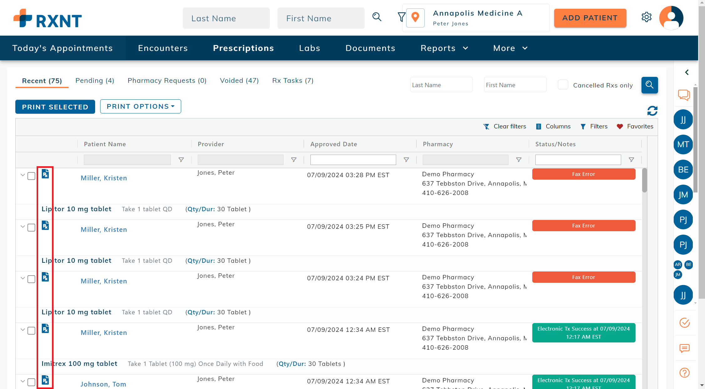 Print a Prescription – RXNT Help Center