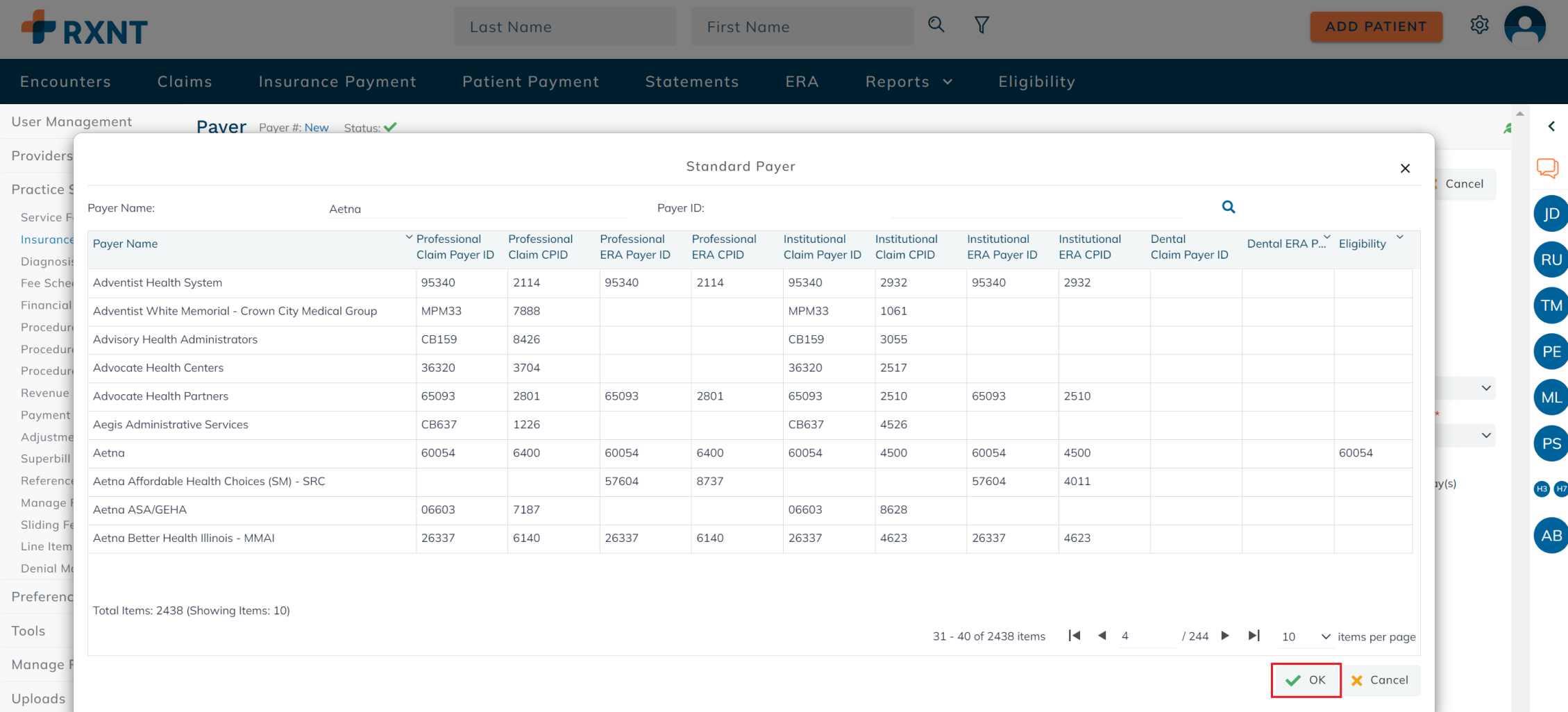 Add or Update Insurance Companies – RXNT Help Center