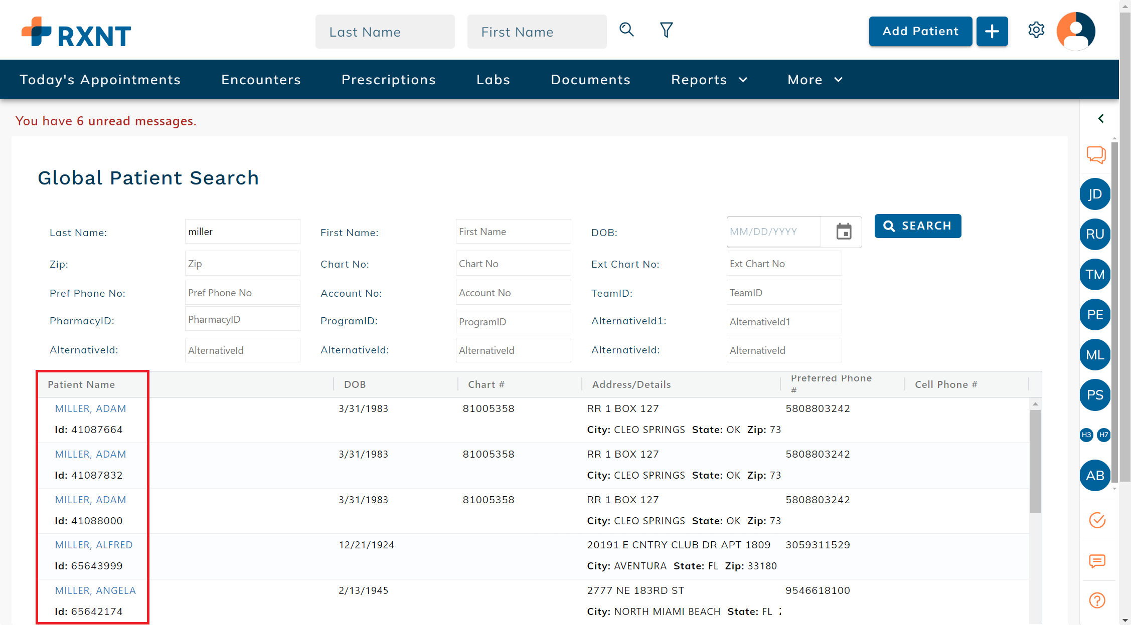 Add and Search Patients using all RXNT Solutions – RXNT Help Center