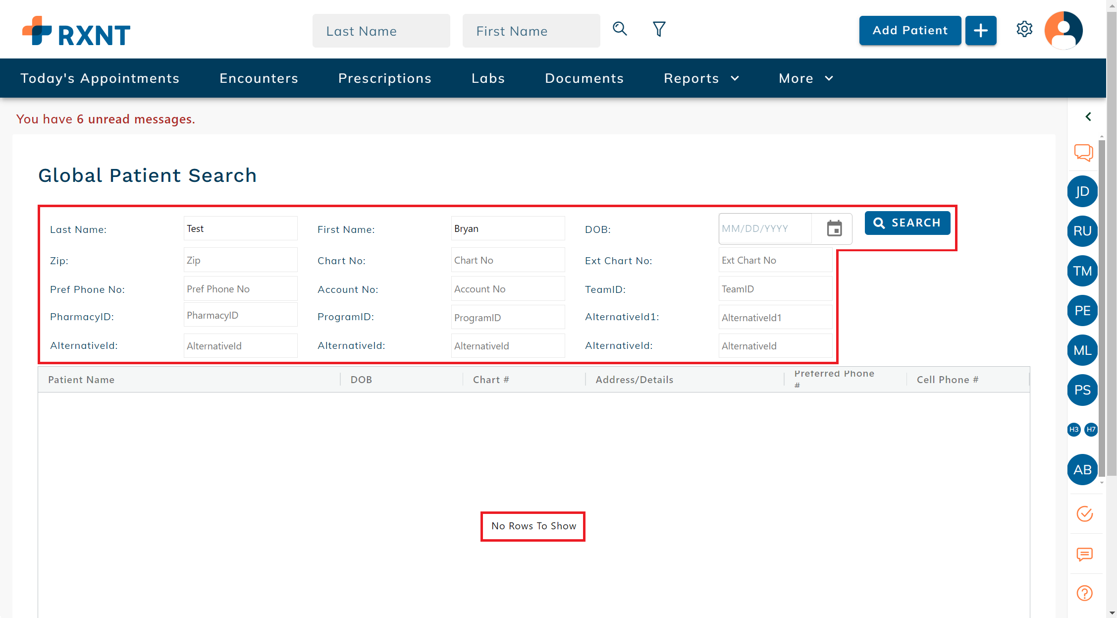 Add and Search Patients using all RXNT Solutions – RXNT Help Center