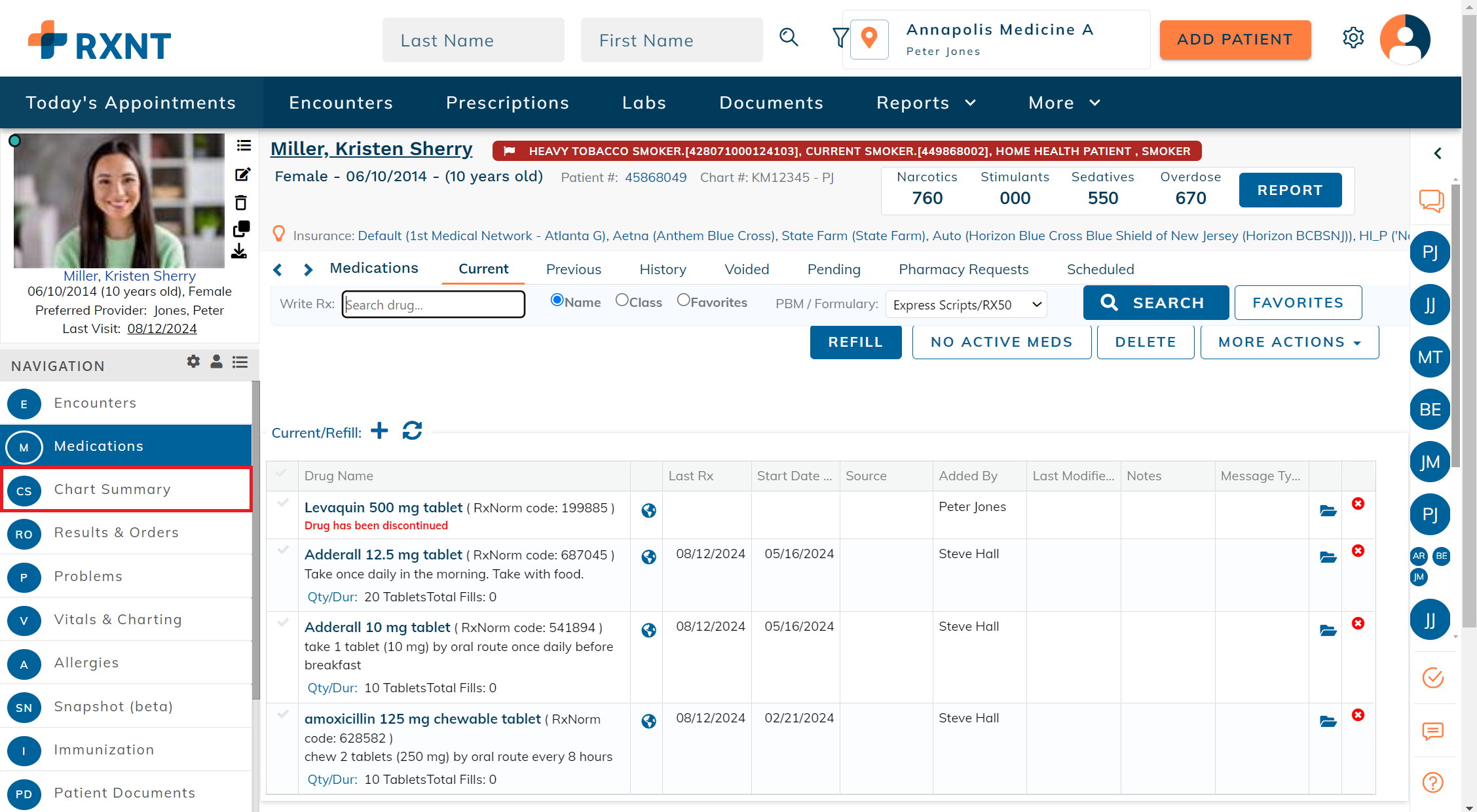 Chart Summary – RXNT Help Center