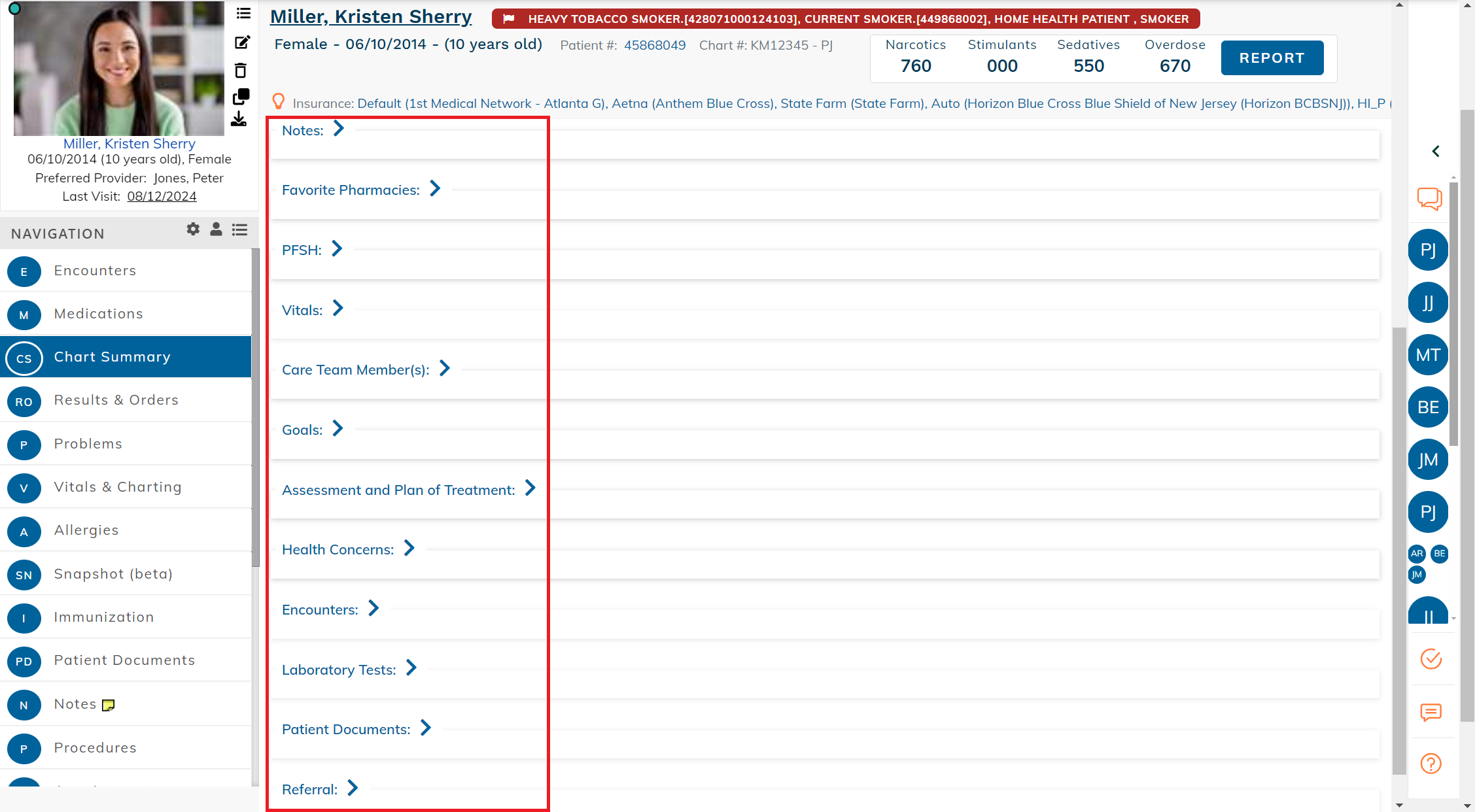 Chart Summary – RXNT Help Center