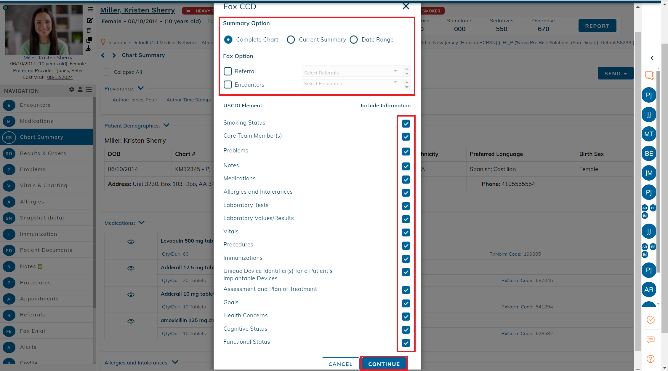 Chart Summary – RXNT Help Center
