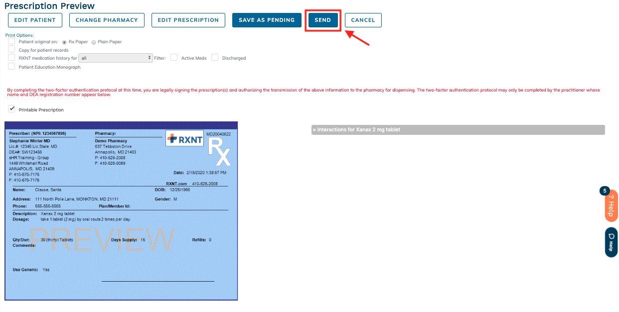 Use Your EPCS Token to Send a Prescription – RXNT Help Center