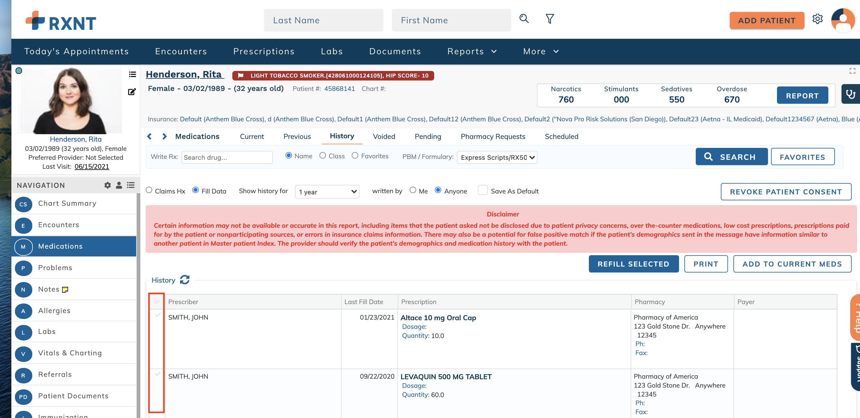 Refill a Prescription from the Patient Medication List – RXNT Help Center