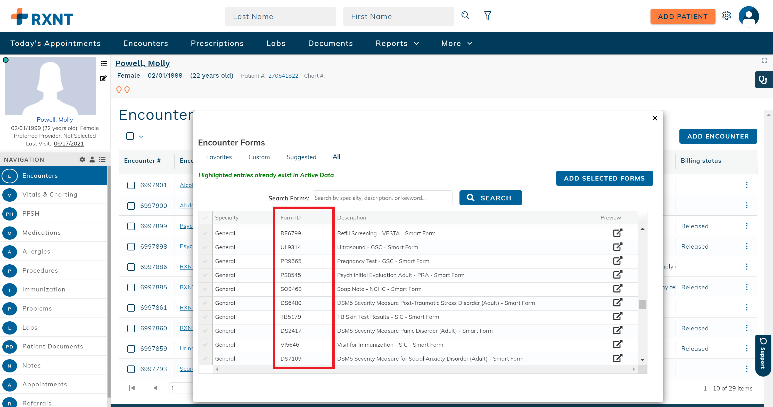 Manage Smart Forms – RXNT Help Center