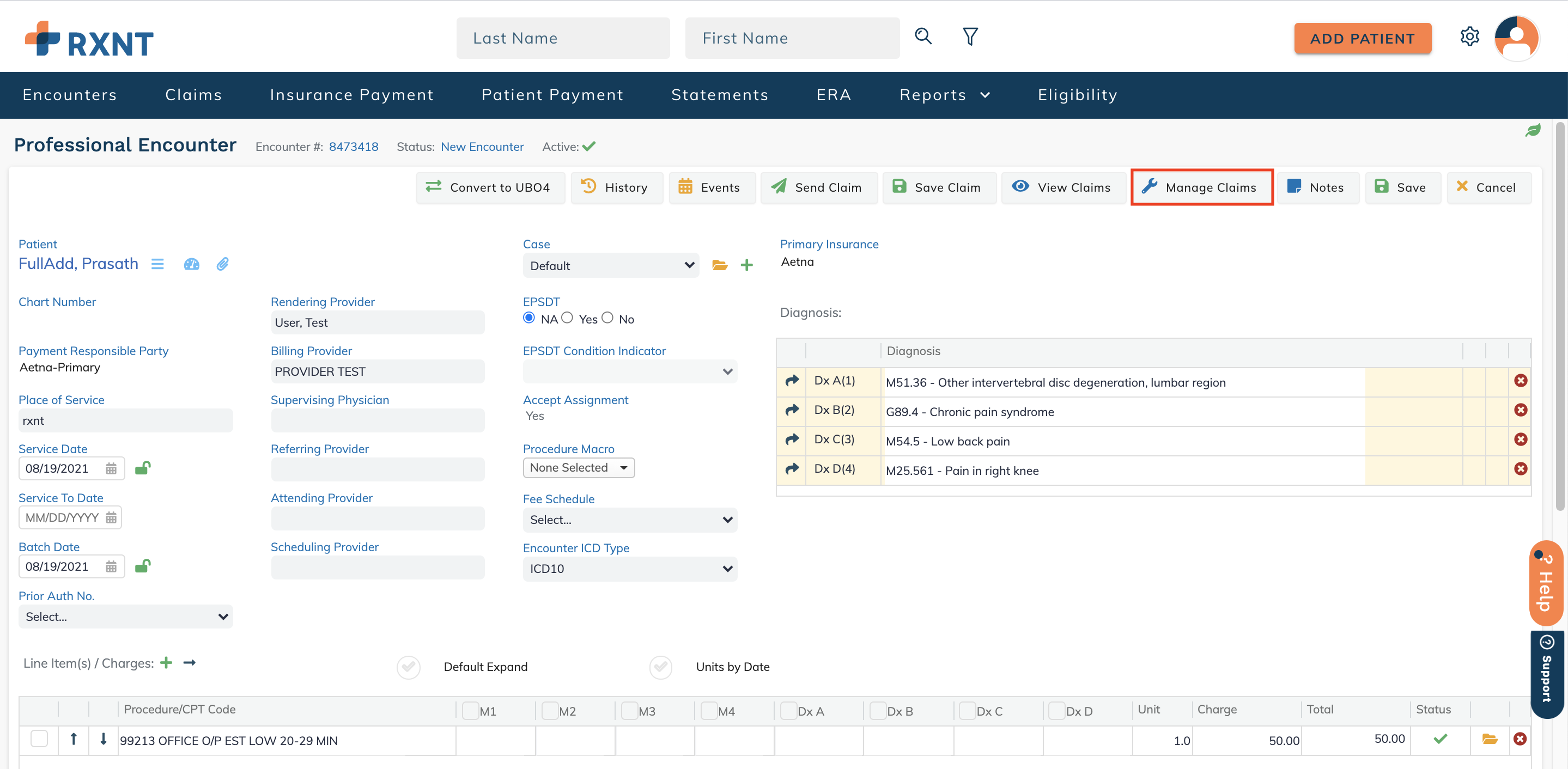 Edit & Resubmit Claim Information – RXNT Help Center