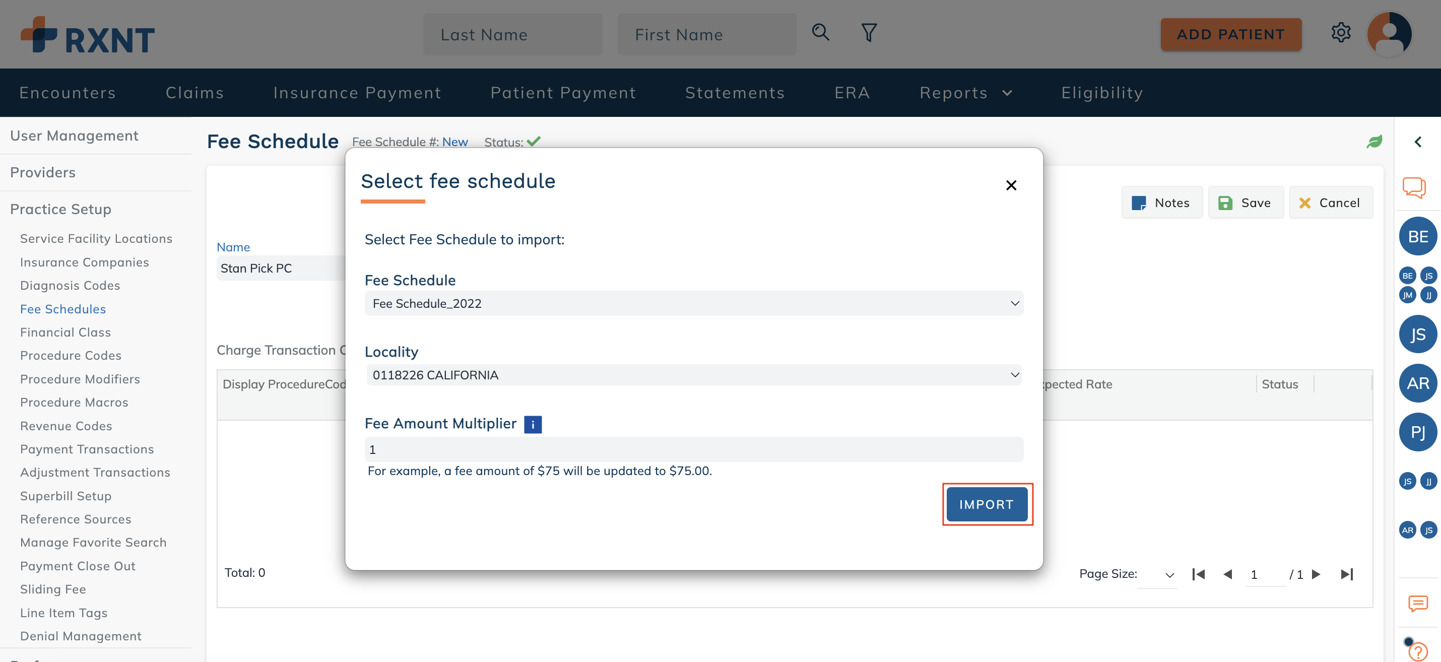 CMS Medicare Fee Schedule RXNT Client Resolution Center